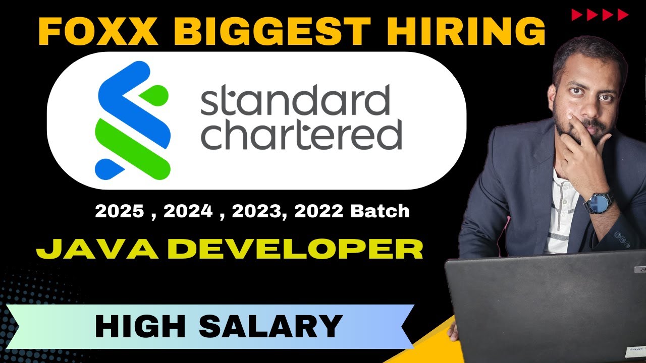 Standard Chartered Hiring Announced Java Developer Foxx Multiple Jobs For Freshers High Salary ...