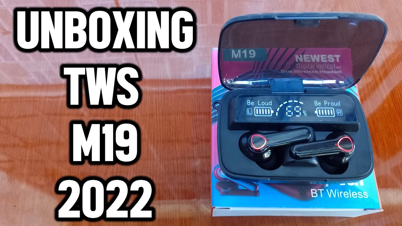 Unboxing TWS M19 audífonos super económicos primeras impresiones!!.👌🥊 ...