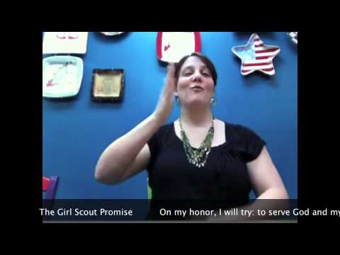 Girl Scout Promise - In ASL - YouTube
