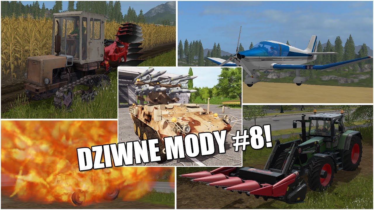Płonący traktor, samolot... FS 17 • DZIWNE/CIEKAWE MODY #8 - YouTube