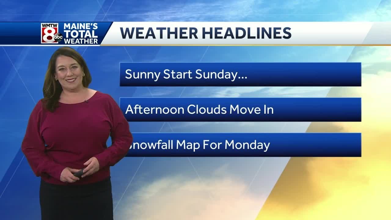 Sunday sun, Monday snow. - YouTube