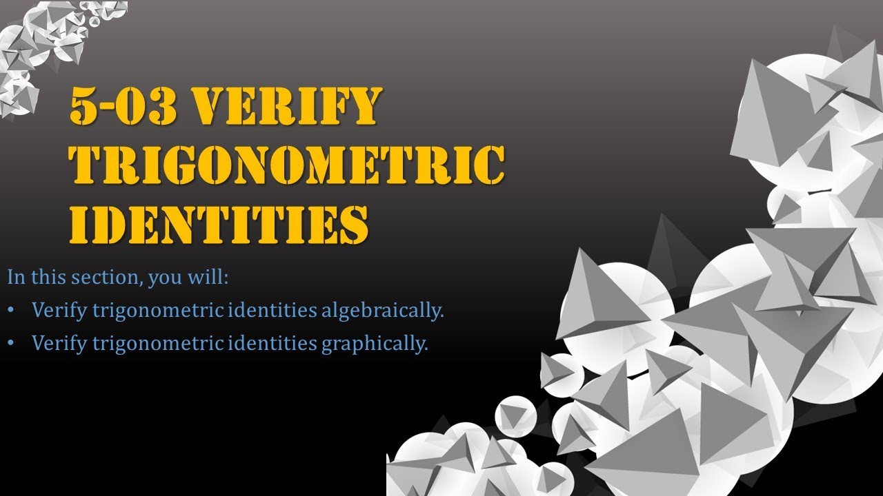 Fundamental Trigonometric Identities Table