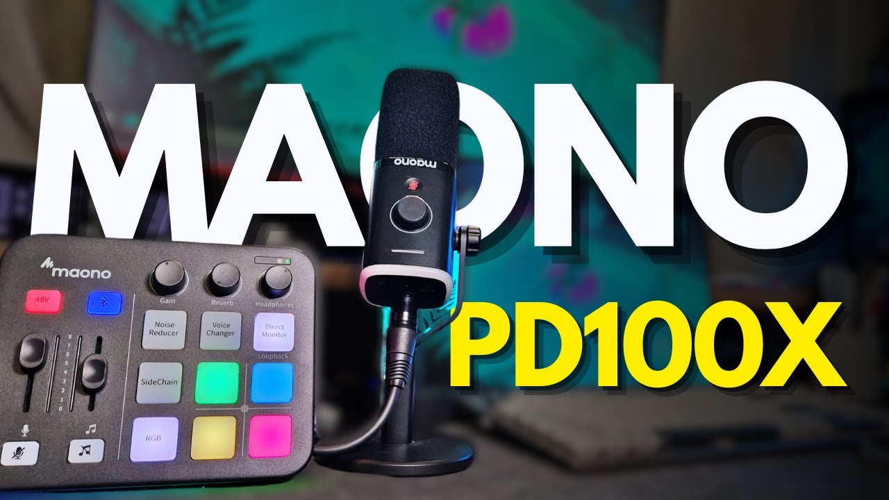 Maono PD100X + Maonocaster G1 NEO - Review e TESTES!🎙🔥 - YouTube