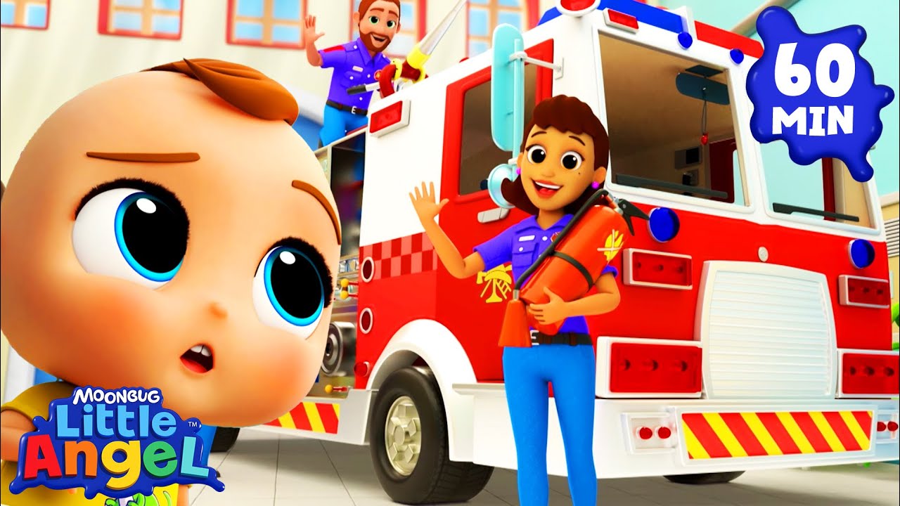 This is how Fire Engines Work | Fun with Baby John! | Little Angel ...
