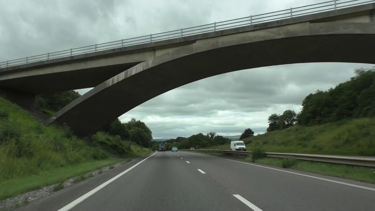 Driving On The A38 From M5 Motorway Junction 31 Exeter To Plymouth ...