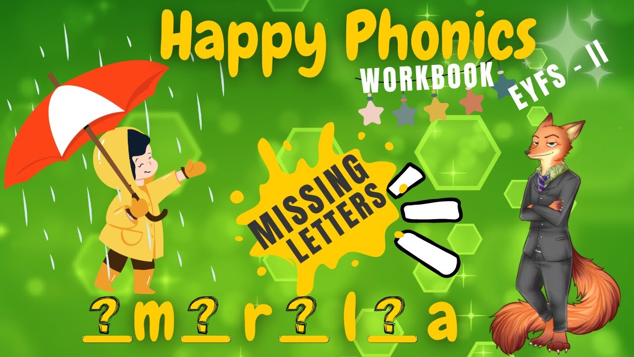 W_N stu Missing Letters in N-B Happy Phonics Learn with Zootopia EYFS ...