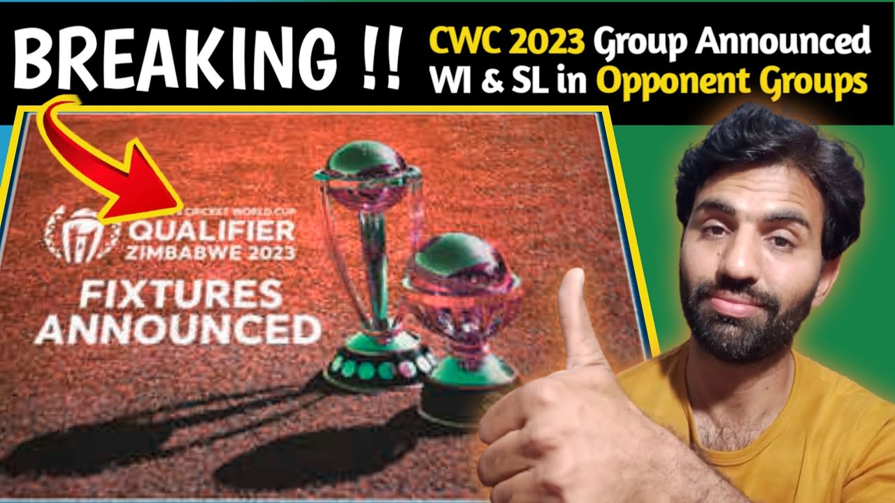 BREAKING !! CWC 2033 Qualifier Groups & Schedule announced | Former ...