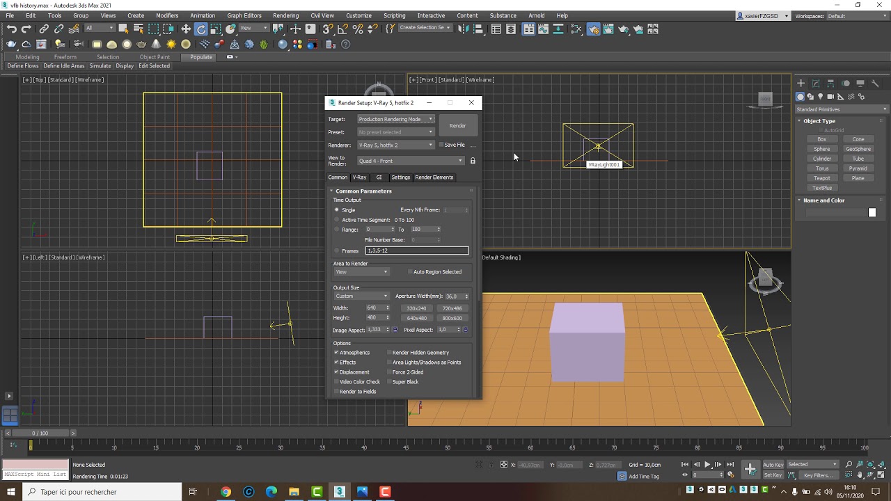 Gère le GPU CPU dans V-Ray pour 3DS Max - YouTube