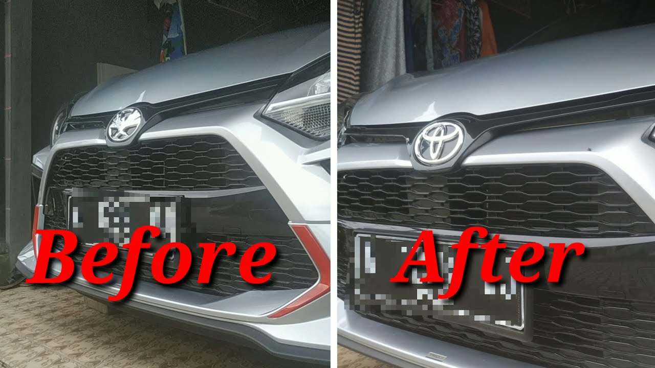 Cara Memasang Emblem Logo Toyota Pengganti Logo LCGC Garuda Toyota Agya ...