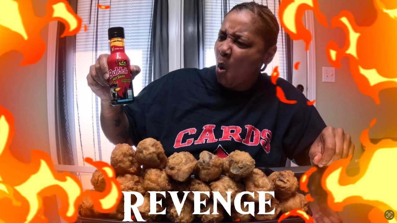 REVENGE 20 CHICKEN LEG CHALLENGE WITH 2X SPICY SAUCE BY ⁠@Bloveslife ...