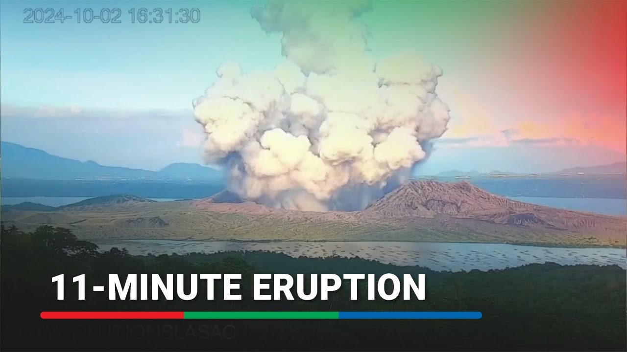 Time lapse: 11-minute eruption of Taal Volcano on October 2 | ABS-CBN ...