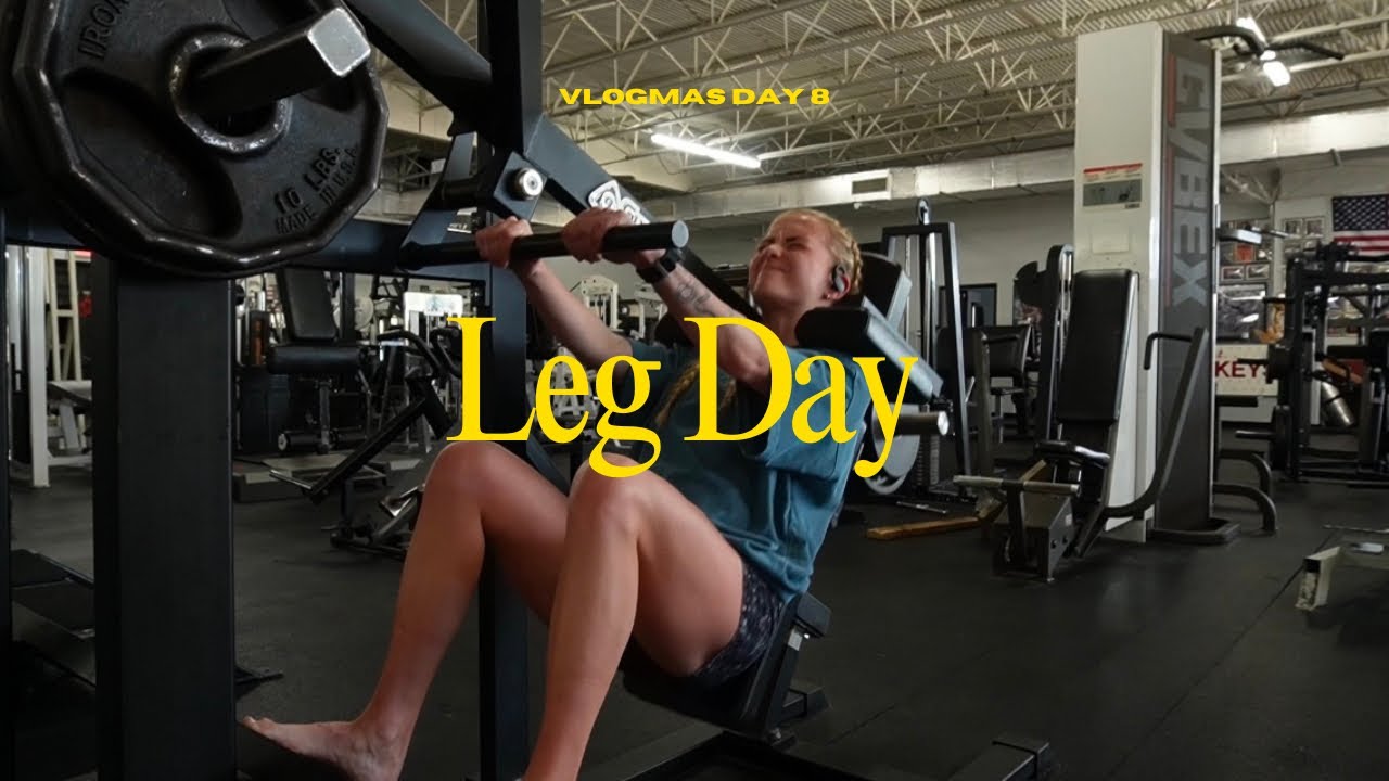 VLOGMAS DAY 8 // traveling back to florida, leg day - YouTube