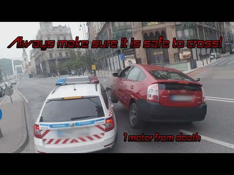 Toyota crashes into police car (police at fault). Oh yeah... and I almost die.