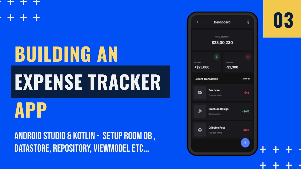 Setup Room Database Datastore And Architecture Mvvm Expense Tracker App 03 Youtube