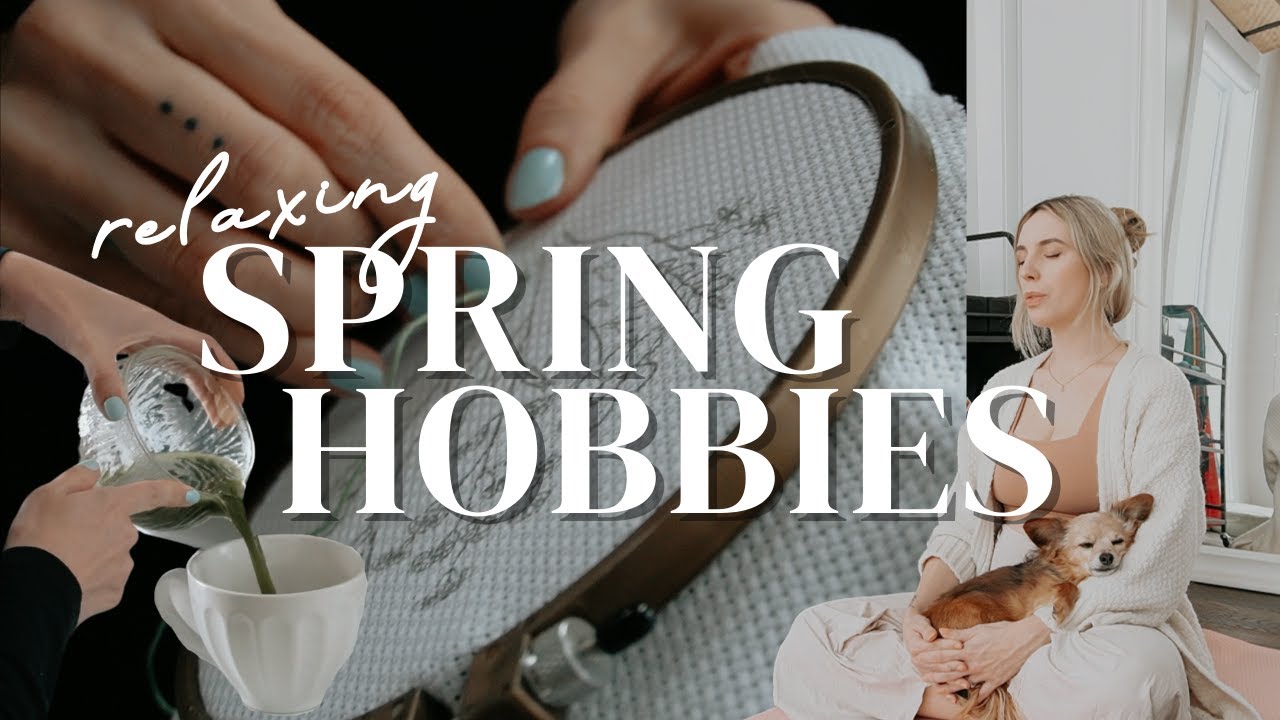 SPRING HOBBIES VLOG | Learning Embroidery, Girls Night, Planting & More ...