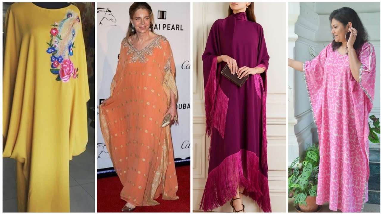 Stylish caftan dresses design ideas/chiffon caftan dress design images ...