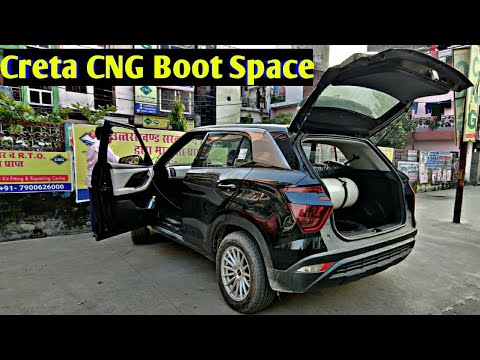 Hyundai Creta CNG Boot Space after CNG kit fitment - YouTube