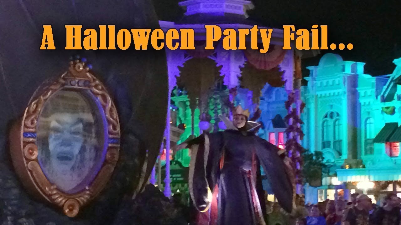My Not-So-Fun Time at Mickey's Not-So-Scary Halloween Party - YouTube