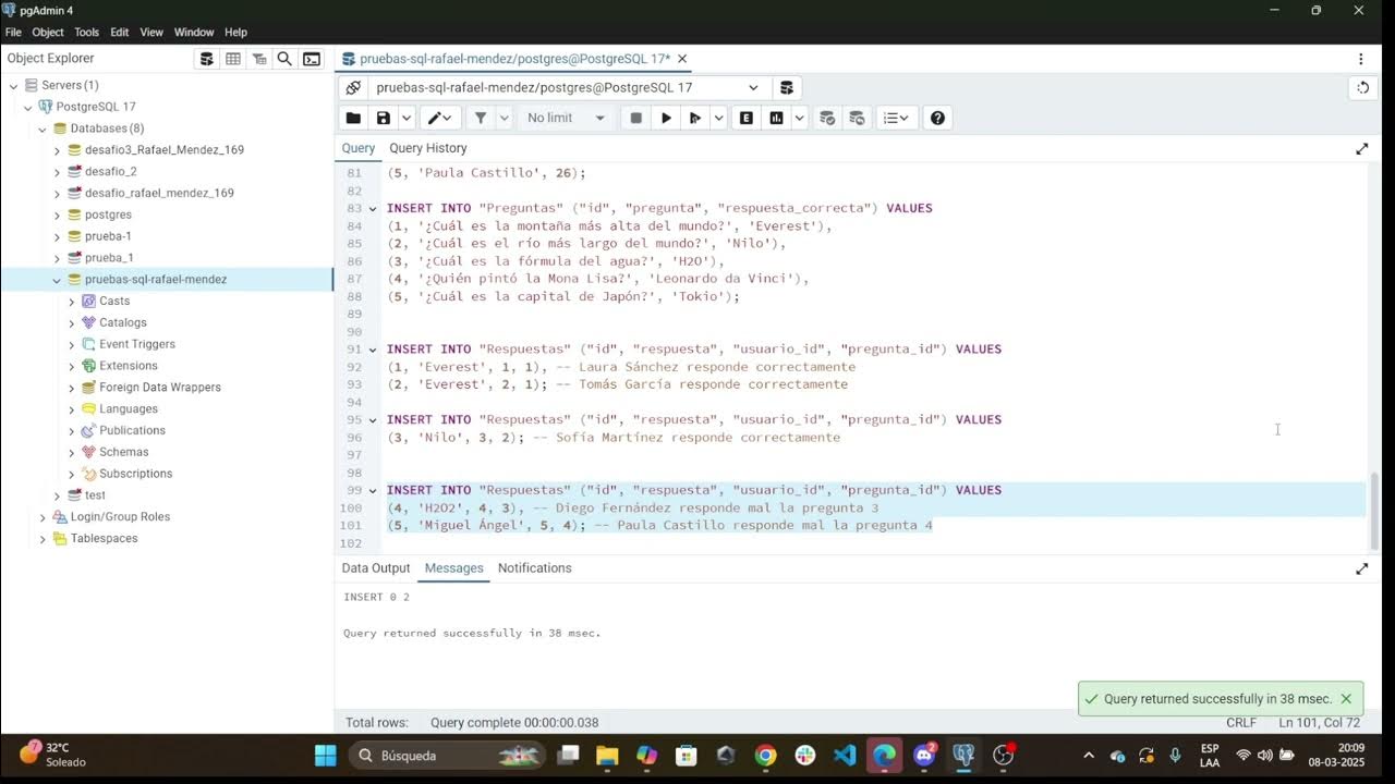 prueba sql - YouTube