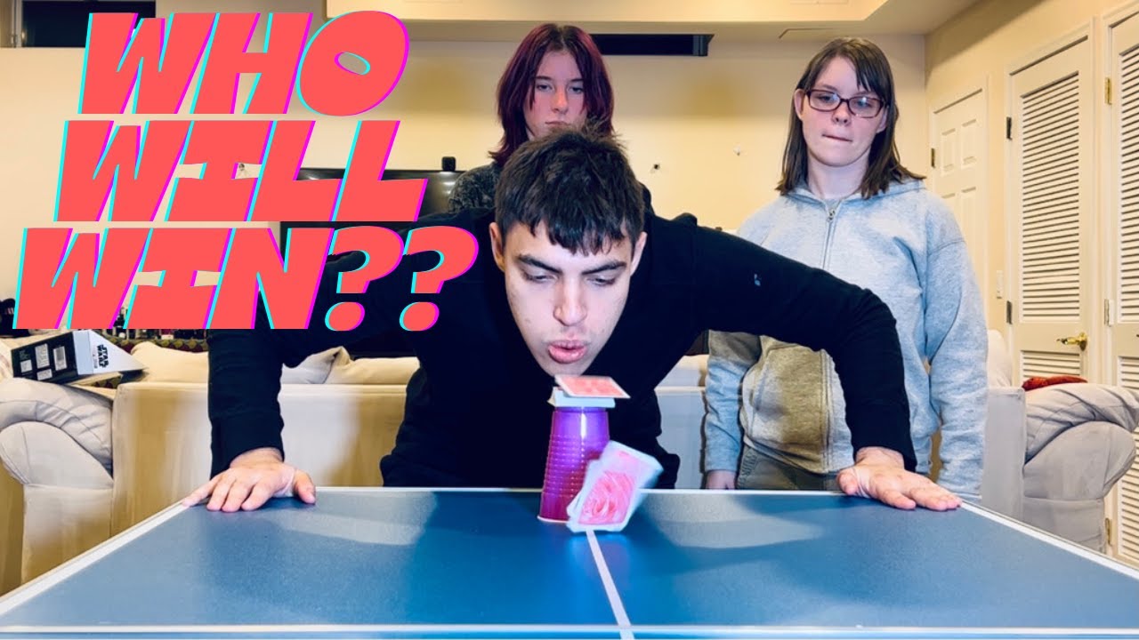 Card Blowing Challenge!! #cardblowing #challenge - YouTube