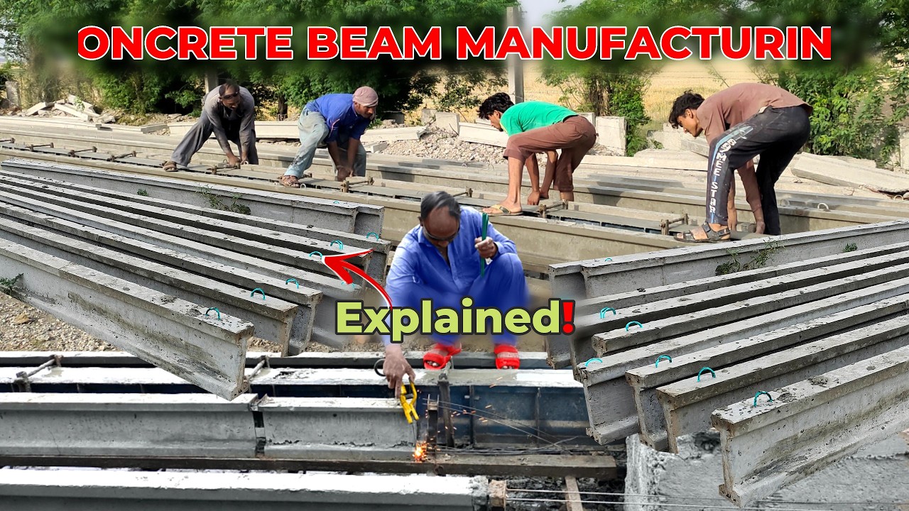 Inside a Concrete Floor Beam Factory | Precision Engineering in Action ...