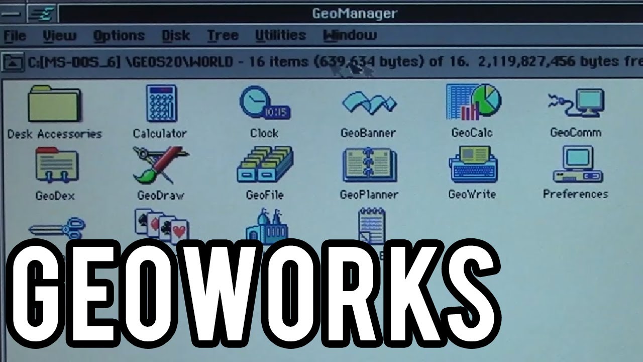 GeoWorks - The Windows 3.0 Alternative from 1990 (Installation & Demo ...