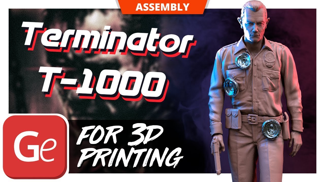 T-1000 3D Printing Figurine | Assembly by Gambody - YouTube