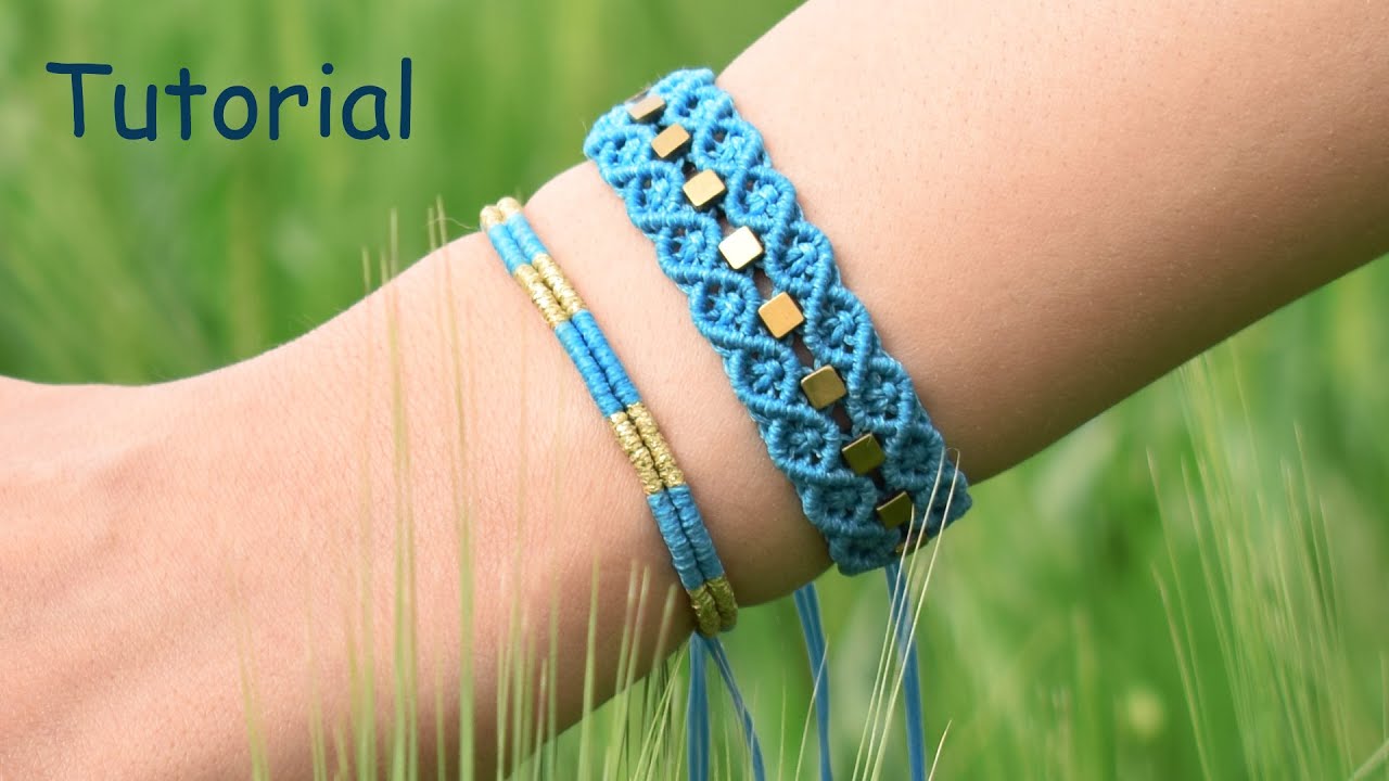 Making Bracelet With Beads | Macrame Bracelet Tutorial | DIY - YouTube