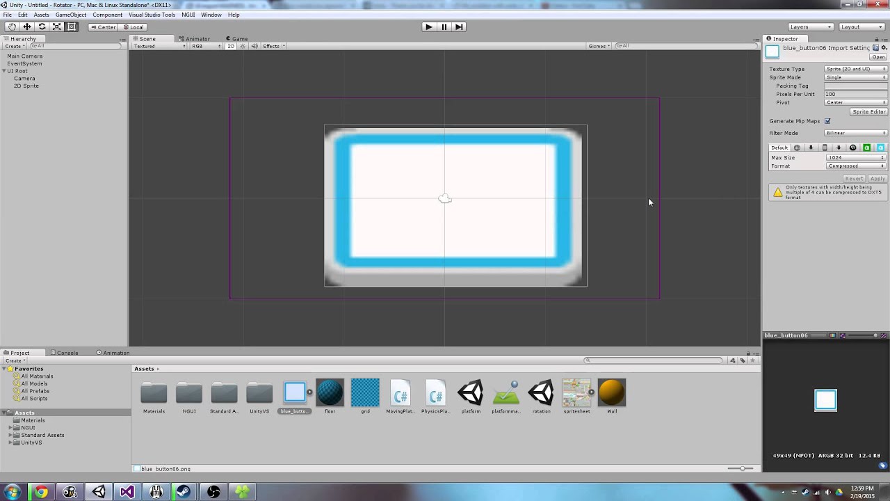 Simple NGUI Sliced Sprite With Unity Sprites - YouTube