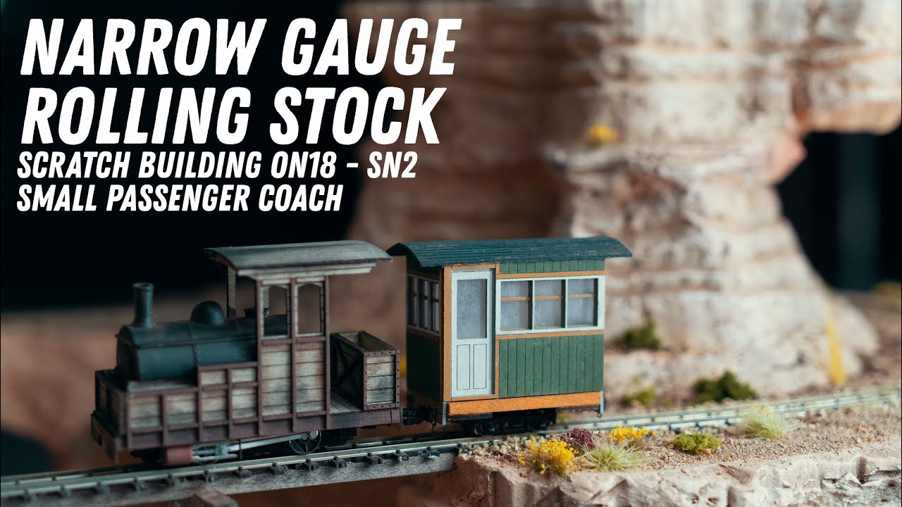 Model Narrow Gauge Rolling Stock - Small Passenger Coach in Sn2 or On18 ...
