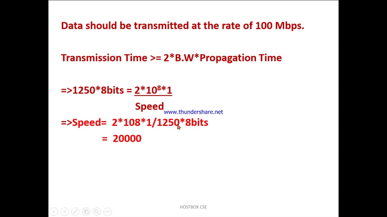 #Lec2.10: Numerical Question on CSMA/CD | Computer Networks|GATE, UGC & University exams|hostbox ...