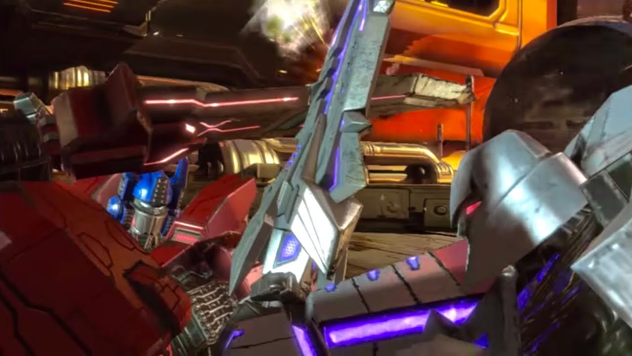 Optimus vs Megatron (Canon Ending) - Transformers: Fall of Cybertron ...