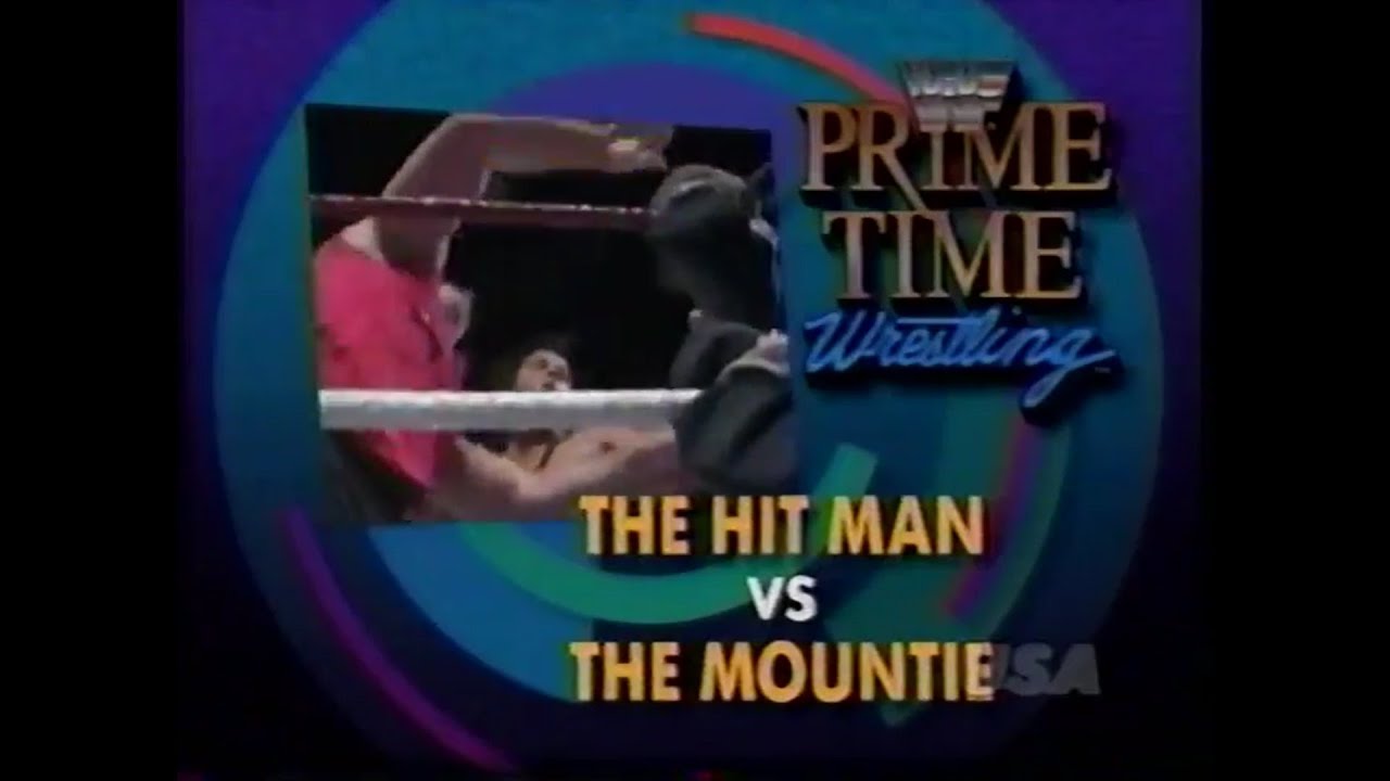 Bret Hart vs The Mountie Prime Time March 23rd, 1992 - YouTube
