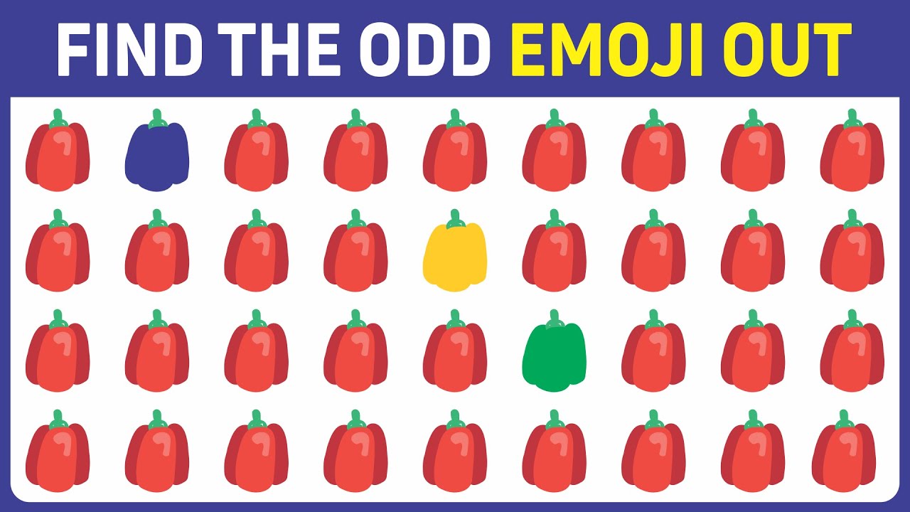 HOW GOOD ARE YOU EYES #82 | FIND THE ODD EMOJI OUT | My Odd Show - YouTube