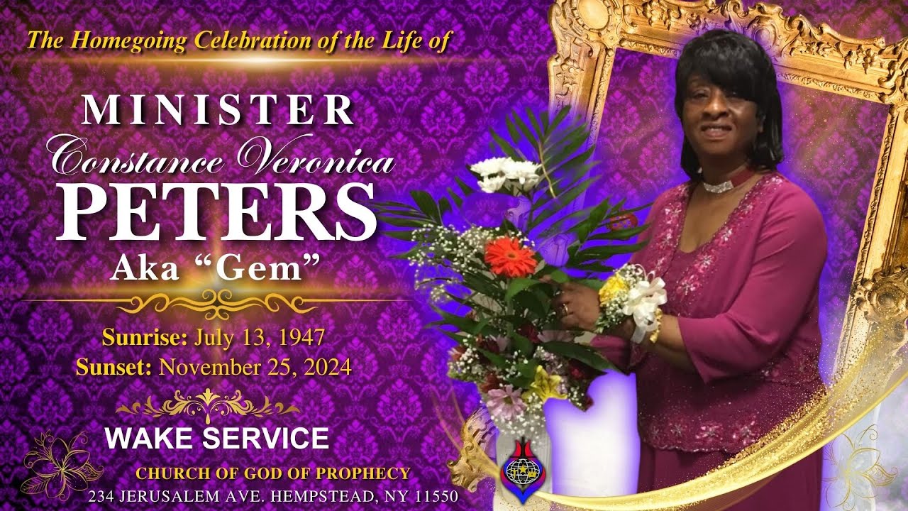 WAKE SERVICE: The Homegoing Celebration of Life Service for Minister ...
