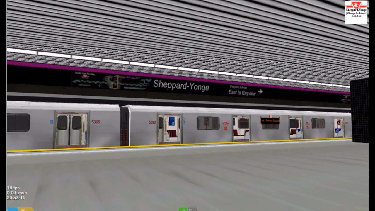 OpenBVE - Version 1.4.2.0 - TR Bombardier and T1 Bombardier - Line 4 SY ...