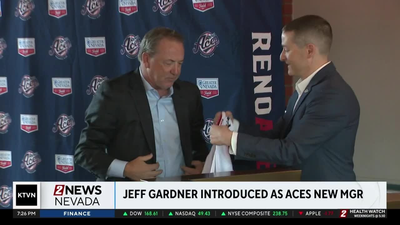 Jeff Gardner introduced as Aces new manager - YouTube
