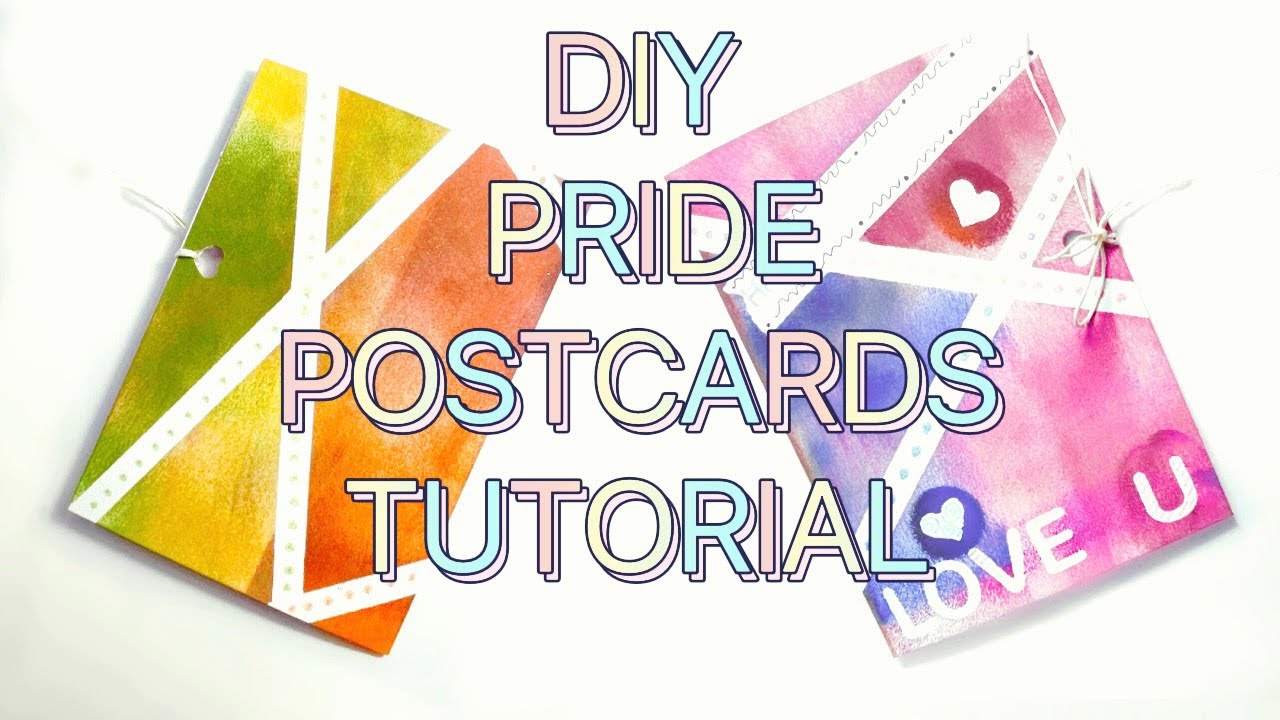 DIY Postcard Tutorial #Crafts #HandmadePostcards - YouTube