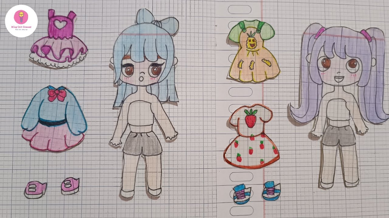 Hướng dẫn làm sticker thay trang phục cho búp bê giấy Avatar World ...
