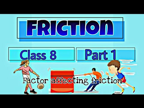 Friction | class 8 | science - YouTube