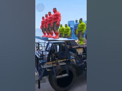GTA V Dj Alok vs Hulk crazy epic water ragdolls Truck jump#gaming # ...