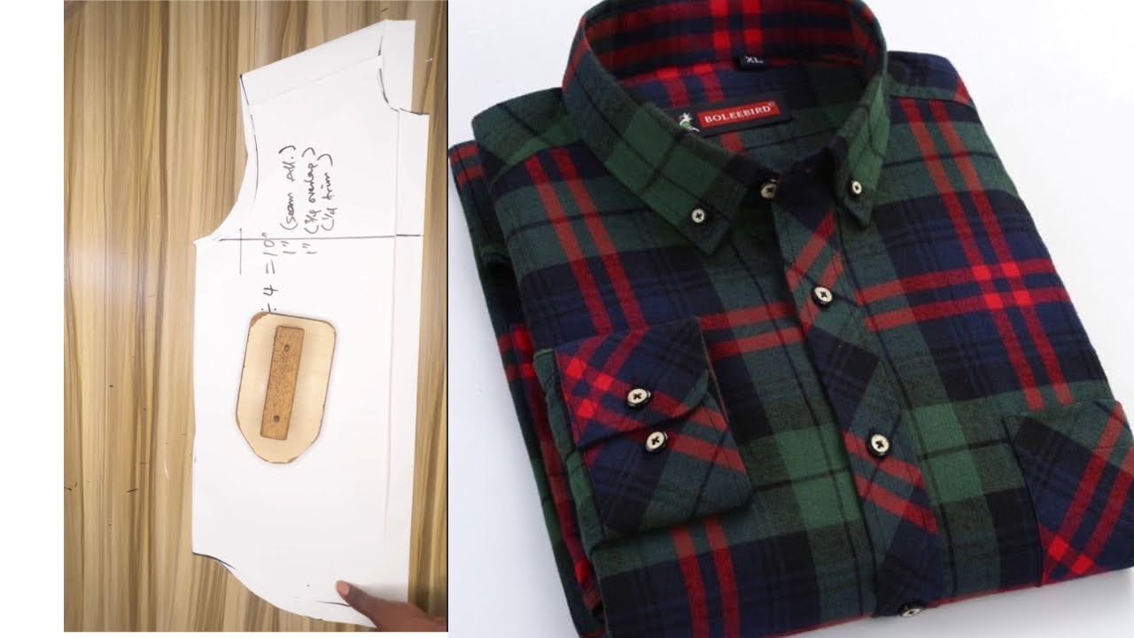 1. SHIRT MAKING: HOW TO DRAFT/CUT A SHIRT - YouTube