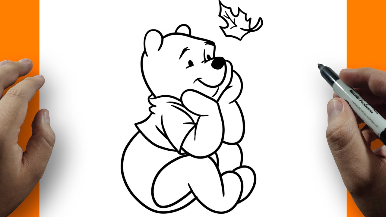 How to Draw Winnie The Pooh Step by Step for Beginners EASY - YouTube