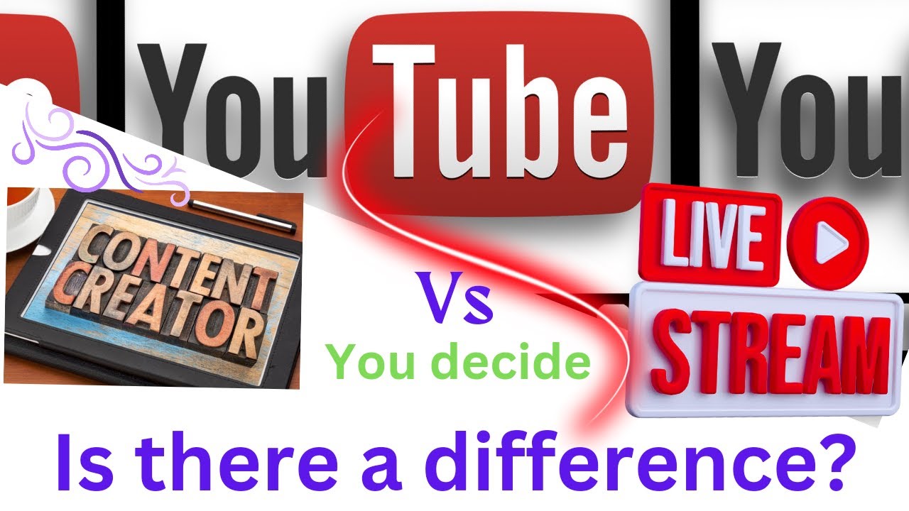 CHANNEL CREATOR or LIVE STREAMER - YouTube
