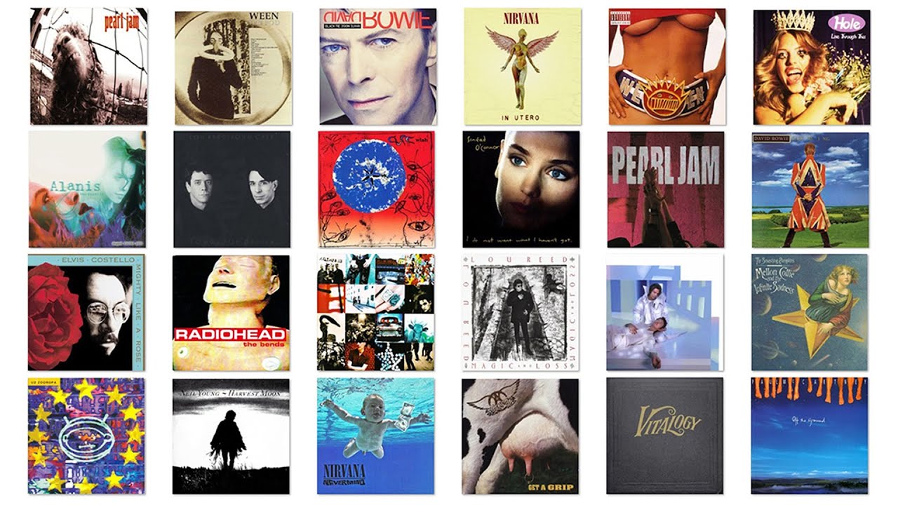 90's DECADE OF CLASSIC ROCK ALBUMS TIER LIST RANKING - YouTube
