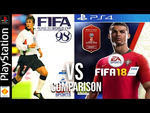 FIFA World Cup PS1 First 1998 Vs 2018 PS4 Last