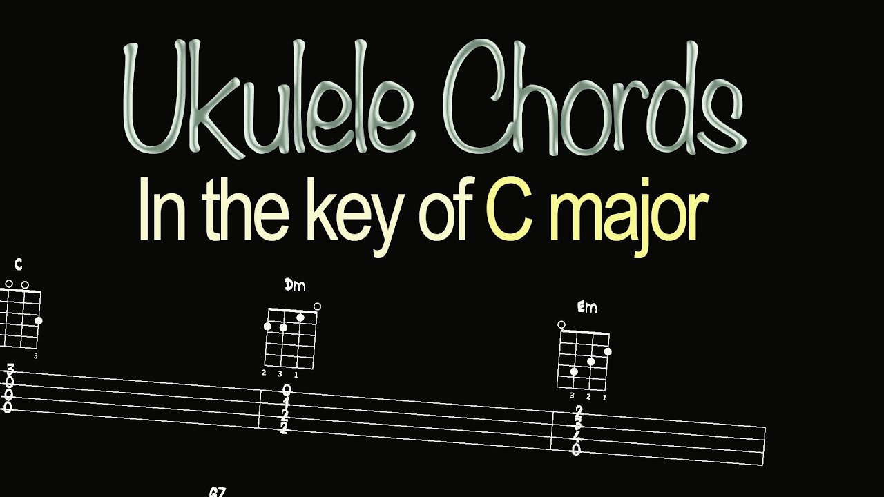 Ukulele Chords in the key of C major - YouTube