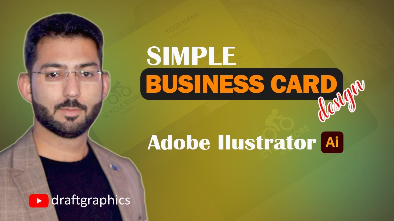 Simple Business Card Design Tutorial | Adobe Illustrator - YouTube