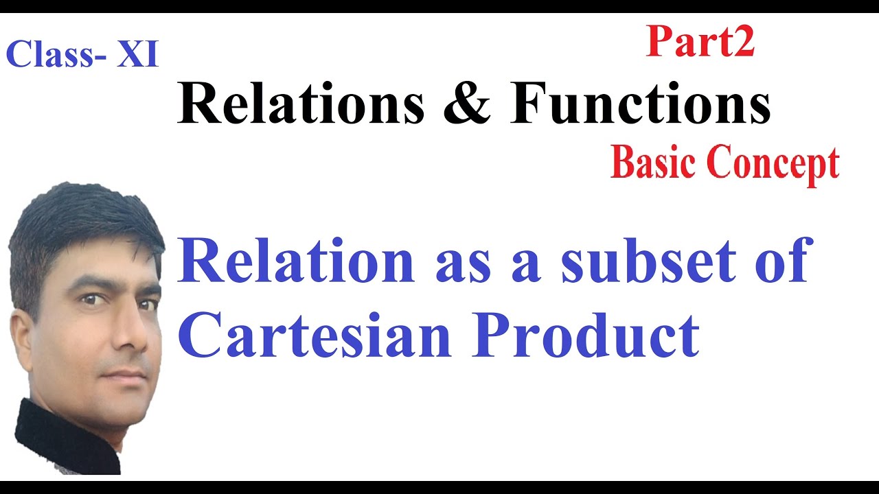 Relations & Functions- Part2, Basic Concept, Relation as a subset of ...