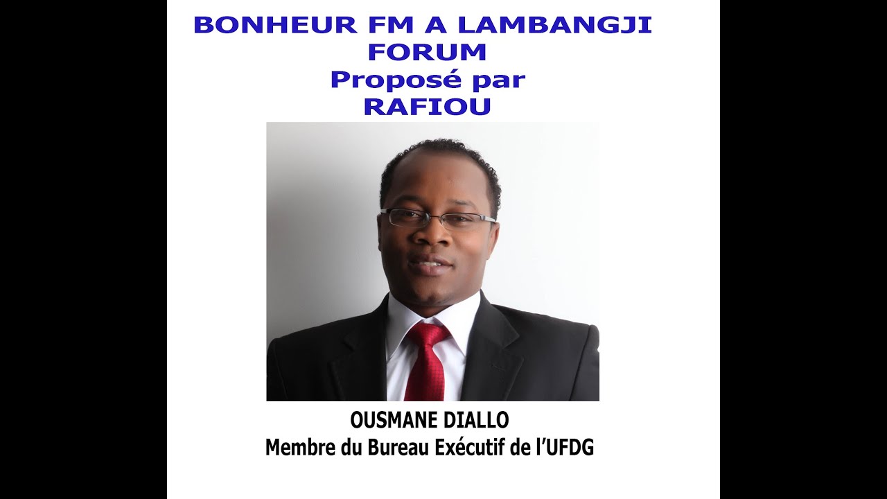 Ousmane DIALLO sur Bonheur FM - YouTube